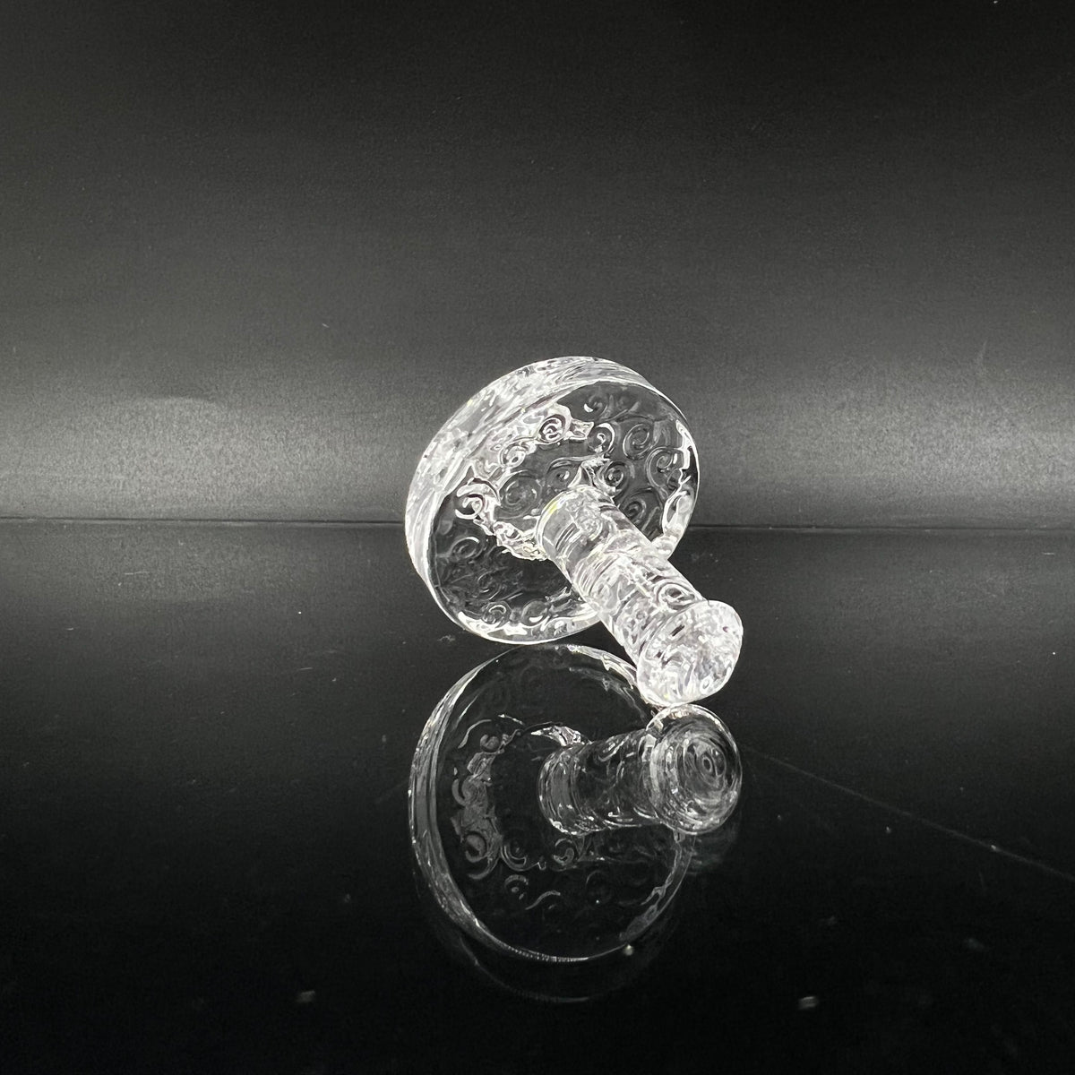 Etched Slurper Cap Drip Glass
