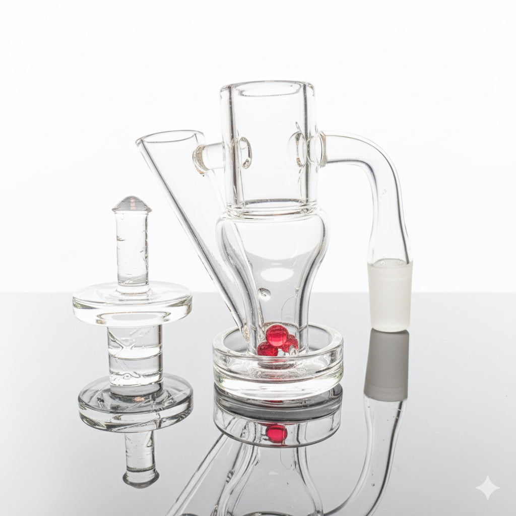 Terp Slurper Slide / Funnell + Pearls + Cap – Drip Glass