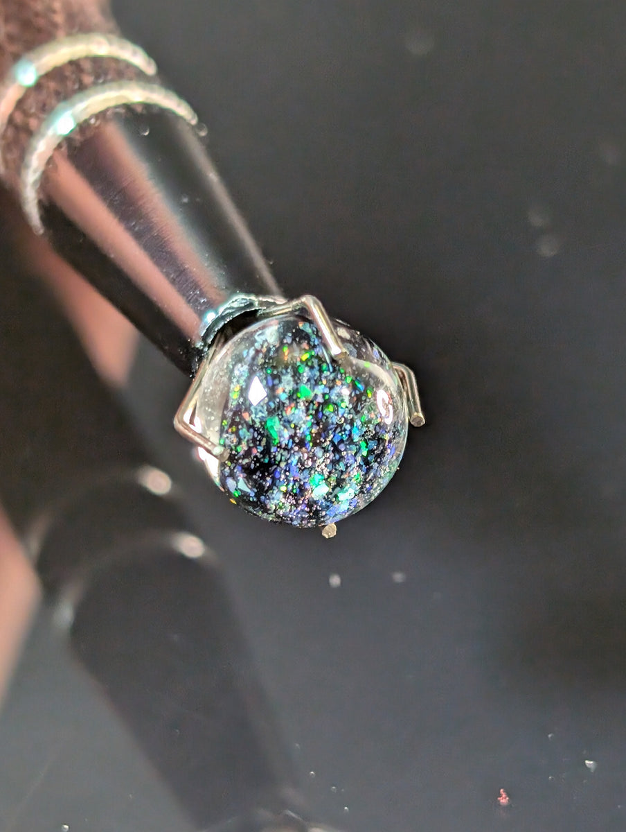 Willy Wolly Crushed Opal Pearl – Drip Glass